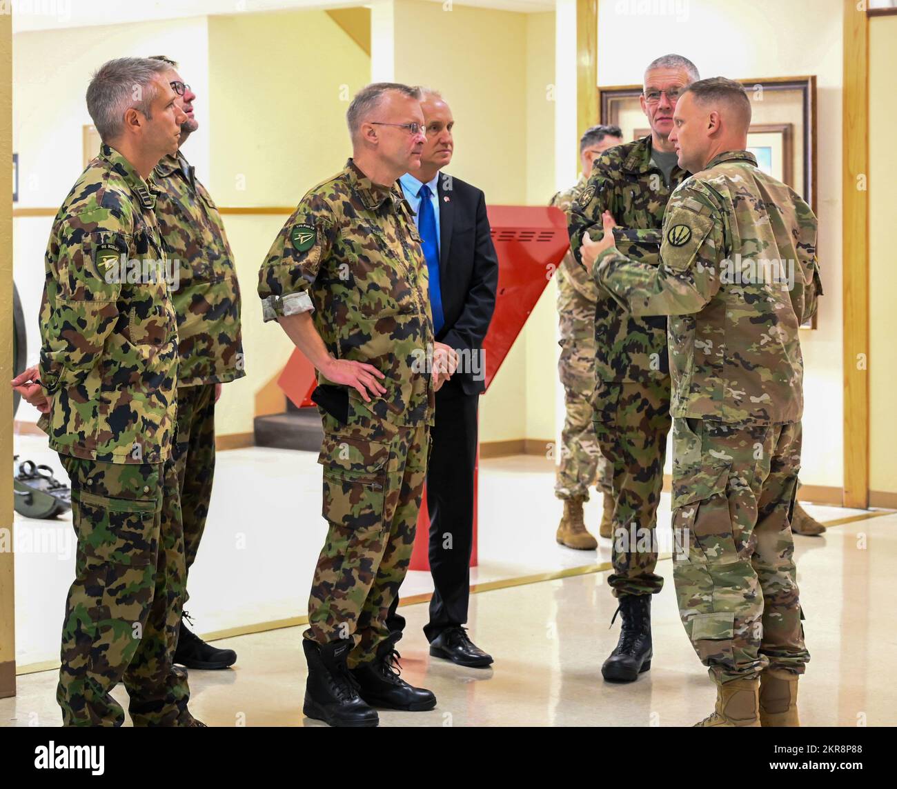 Swiss Delegates met with Col. Curtis King, Commandant and Chief of Air ...