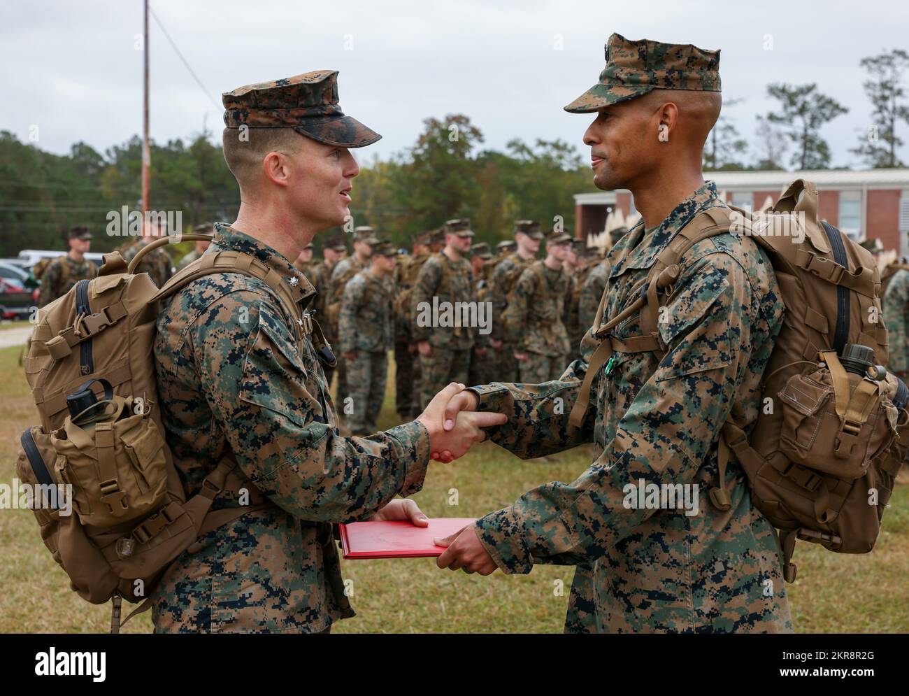 U.S. Marine Corps Lt. Col. David C. Burton, Commanding Officer of 8th ...