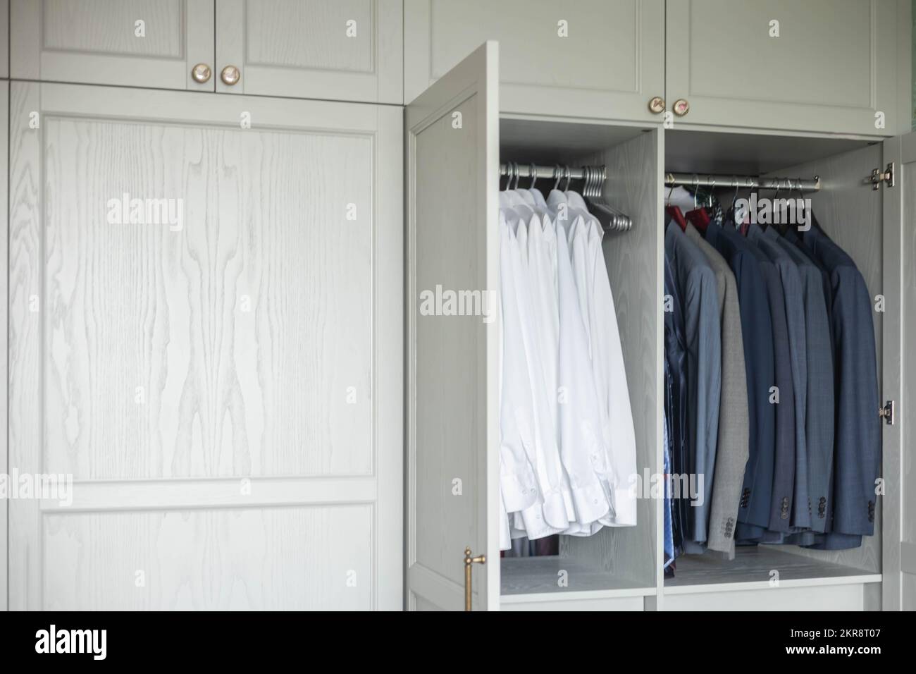 Organized man wardrobe hi-res stock photography and images - Alamy