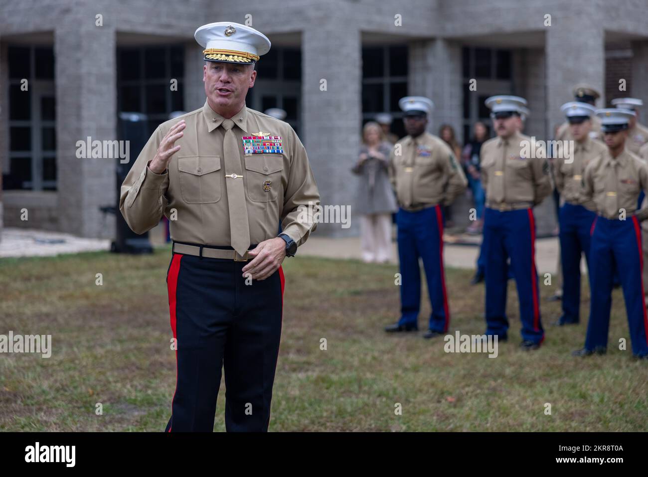 U.S. Marine Corps Brig. Gen. Michael McWilliams, the commanding officer ...
