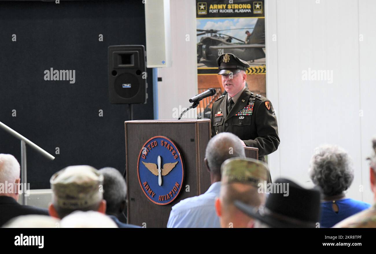 Ceremony host Maj. Gen. Michael C. McCurry, U.S. Army Aviation Center ...