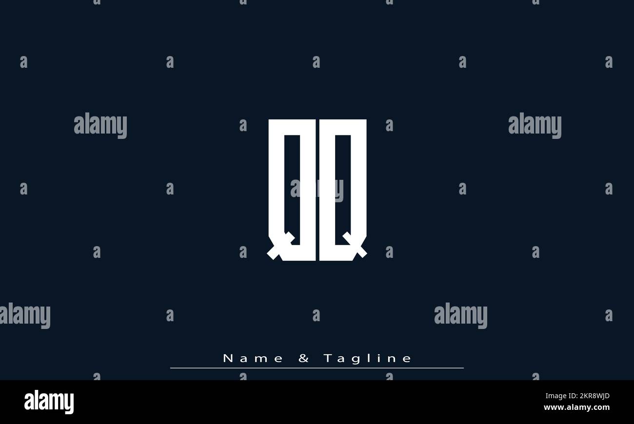 Alphabet letters Initials Monogram logo QQ Stock Vector Image & Art - Alamy