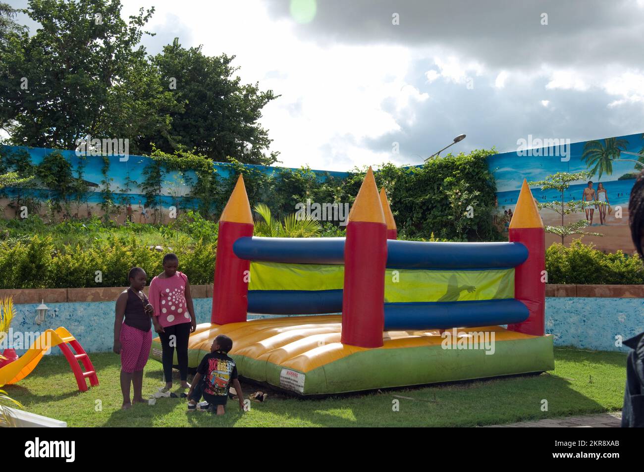 Children's amusemeant facilities, Lake Tshombe in Lubumbashi ...
