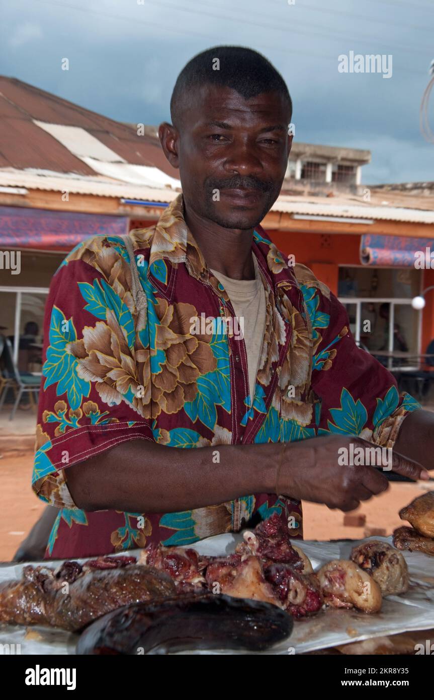Preparing goat meat for mitchopo hi-res stock photography and images ...