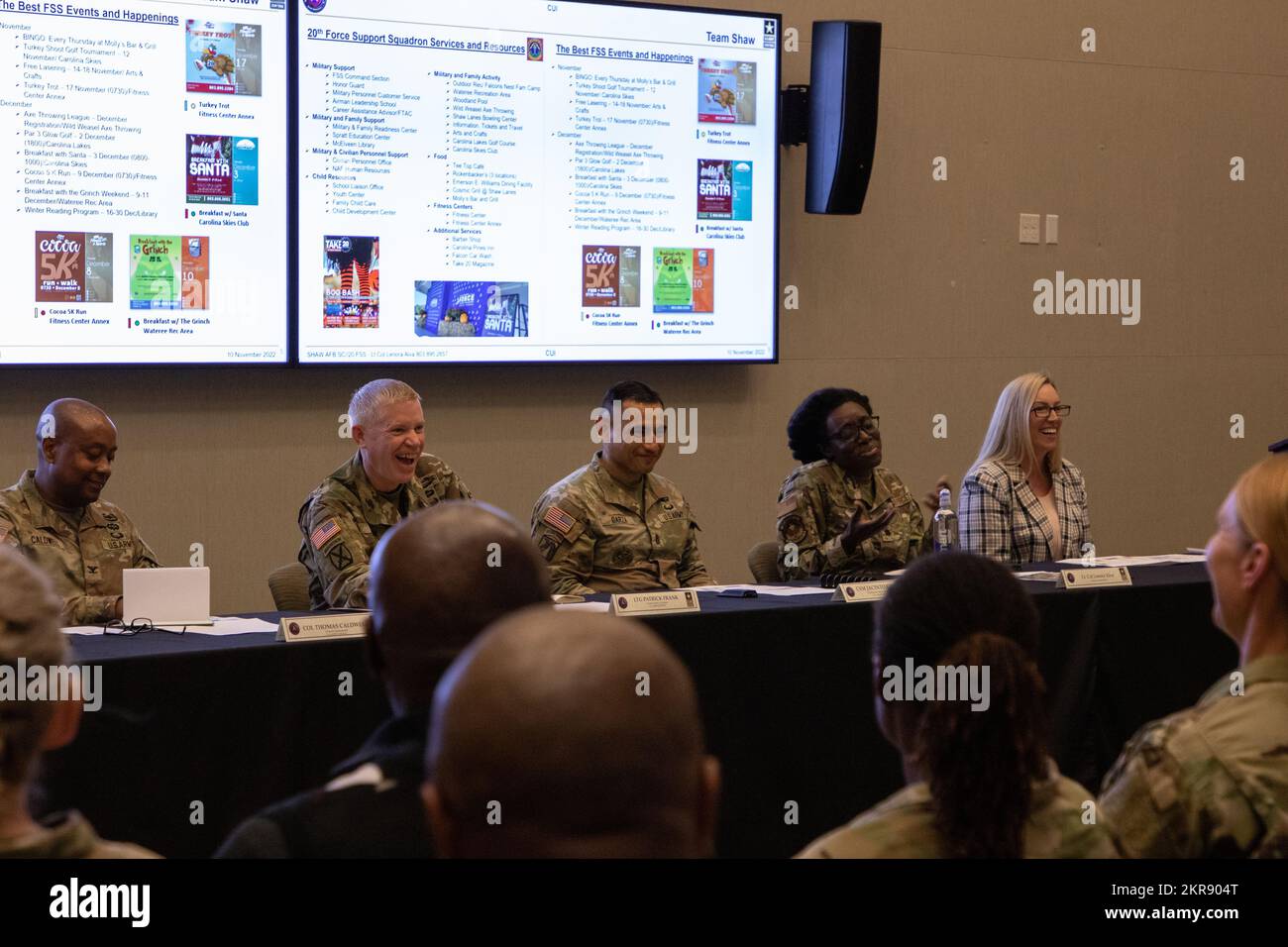 U.S. Air Force 20th Flight Support Squadron Commander, Lt. Col. Lenora ...