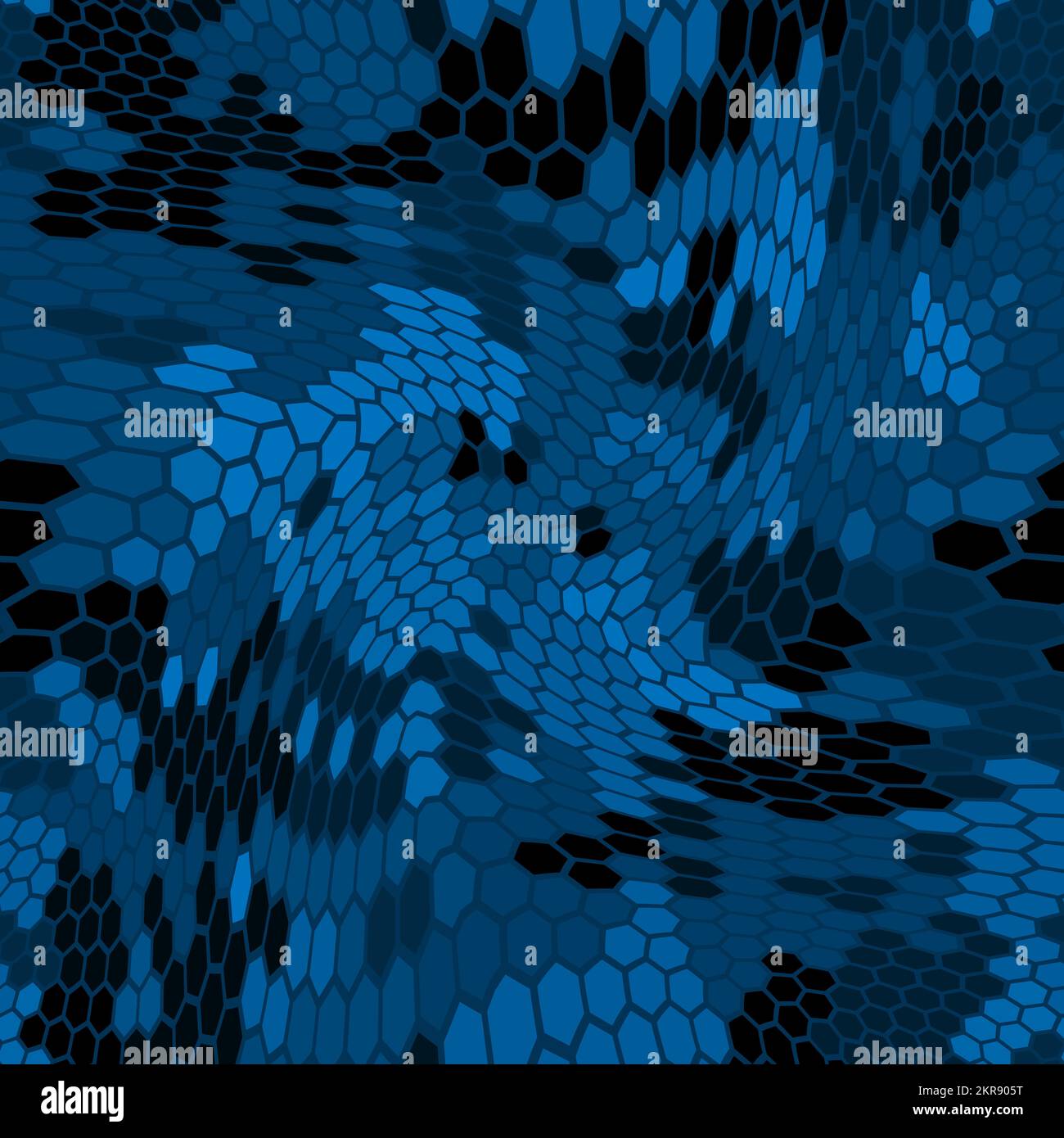 Monochrome seamless honey pattern with halftone hex cells in linear ...