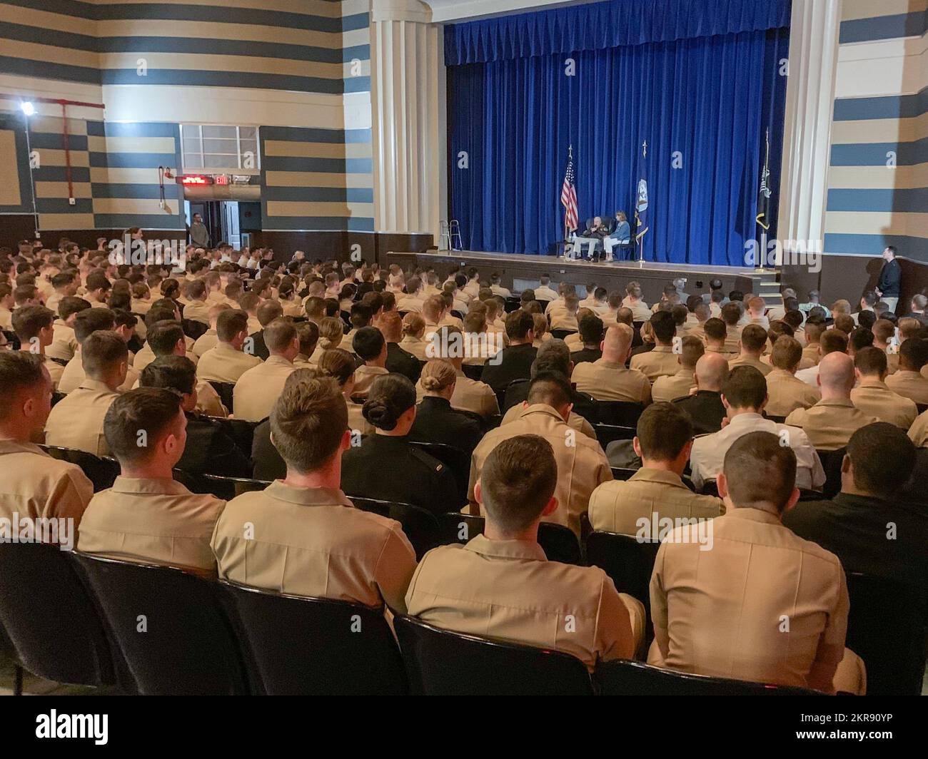 Korean War veteran Captain Royce Williams (Ret.) speaks to naval ...