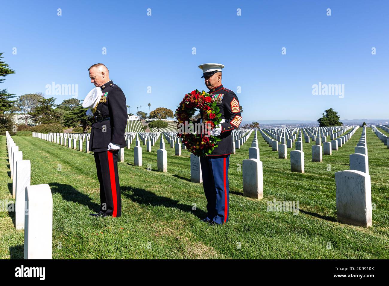 Brig. Gen. Jason L. Morris, left, Commanding General of Marine Corps ...