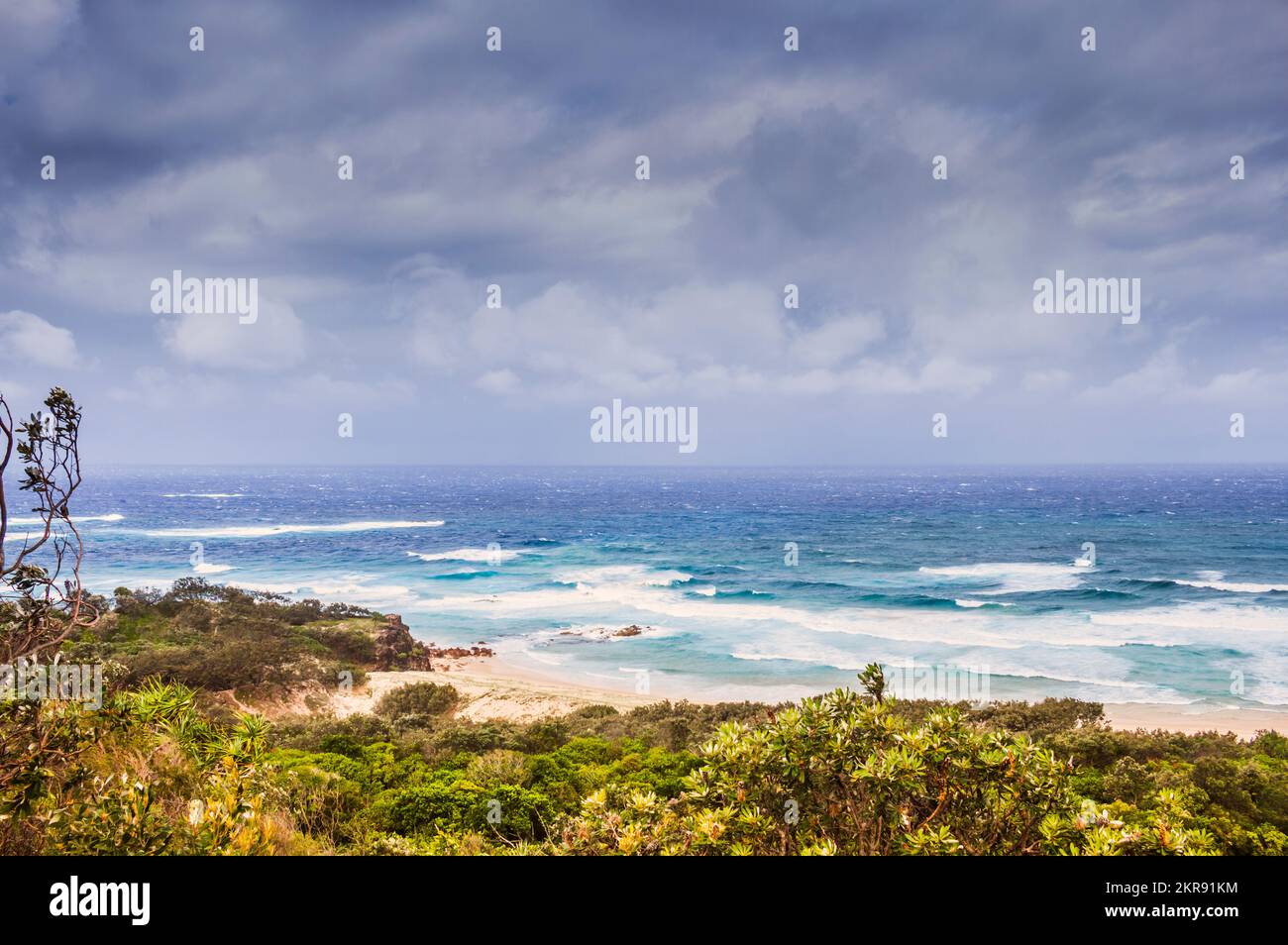 Fine art beach photography on a overcast coastline of stormy serenity ...