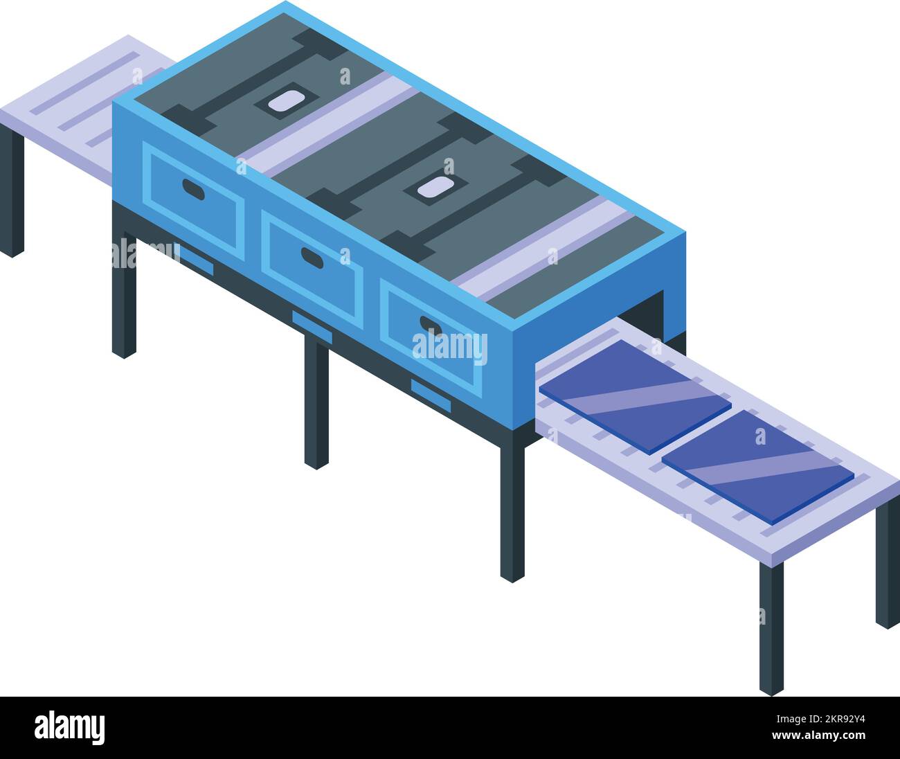Glass line icon isometric vector. Raw sheet. Material process Stock ...