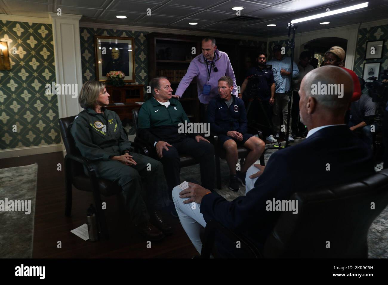 221110-N-CO548-1128 SAN DIEGO (Nov. 10, 2022) ESPN film crew members ...