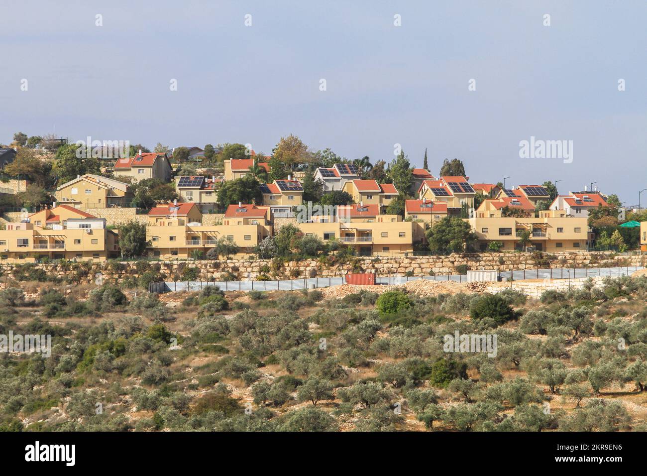 Salfit, Palestine. 28th Nov, 2022. General view of Barkan settlement ...
