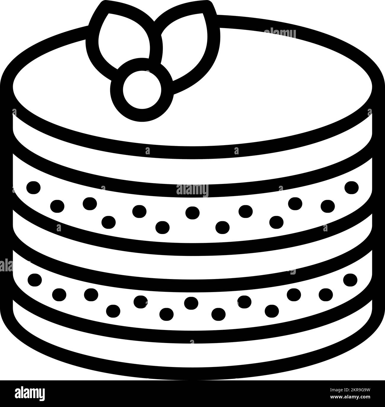 Birthday cheesecake icon outline vector. Cream pie. Cake dessert Stock ...