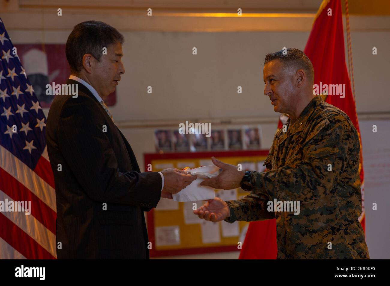 U.S. Marine Corps Brig. Gen. Adam L. Chalkley, commanding general of ...