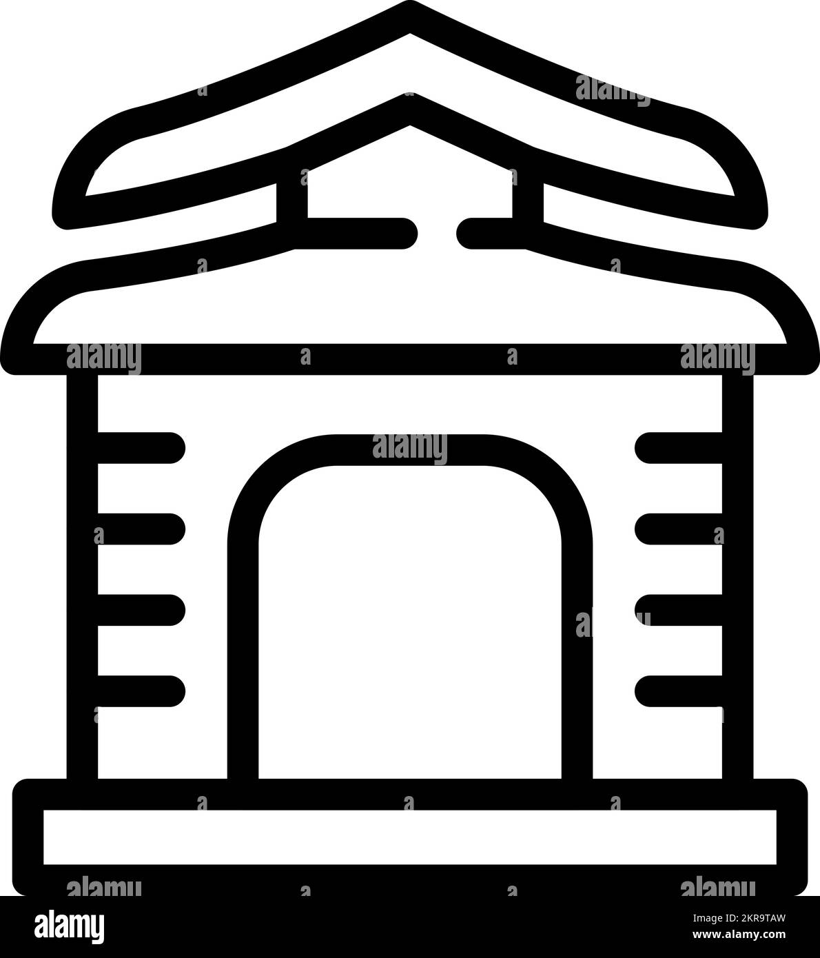 National trip icon outline vector. Travel culture. Tourism map Stock ...