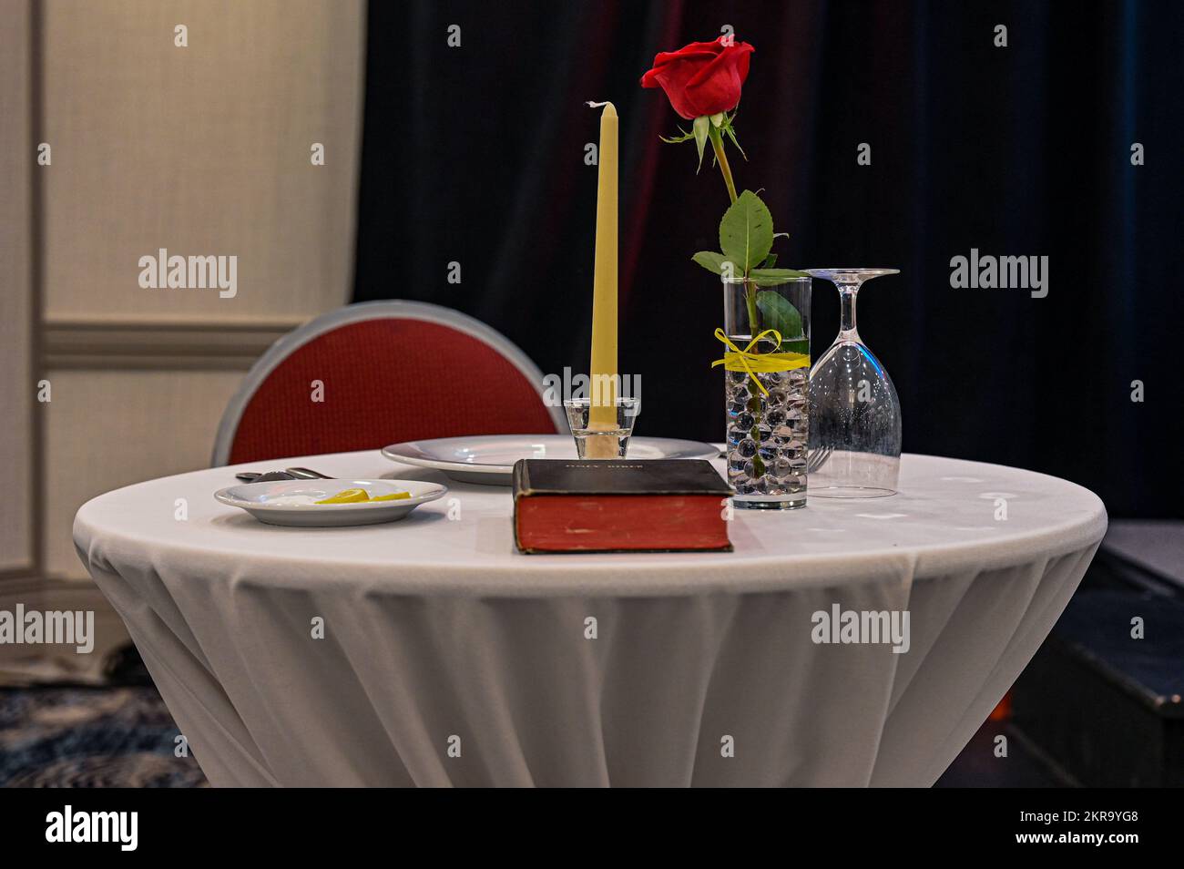 A missing man table was put on display at the 2022 Military Recognition ...