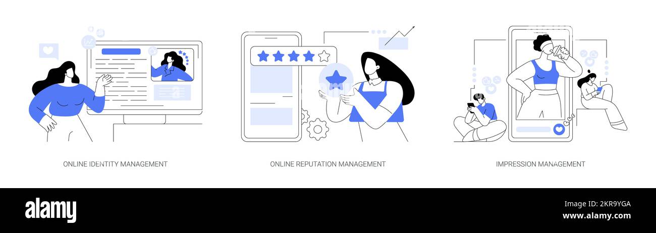 Digital representation abstract concept vector illustrations Stock ...