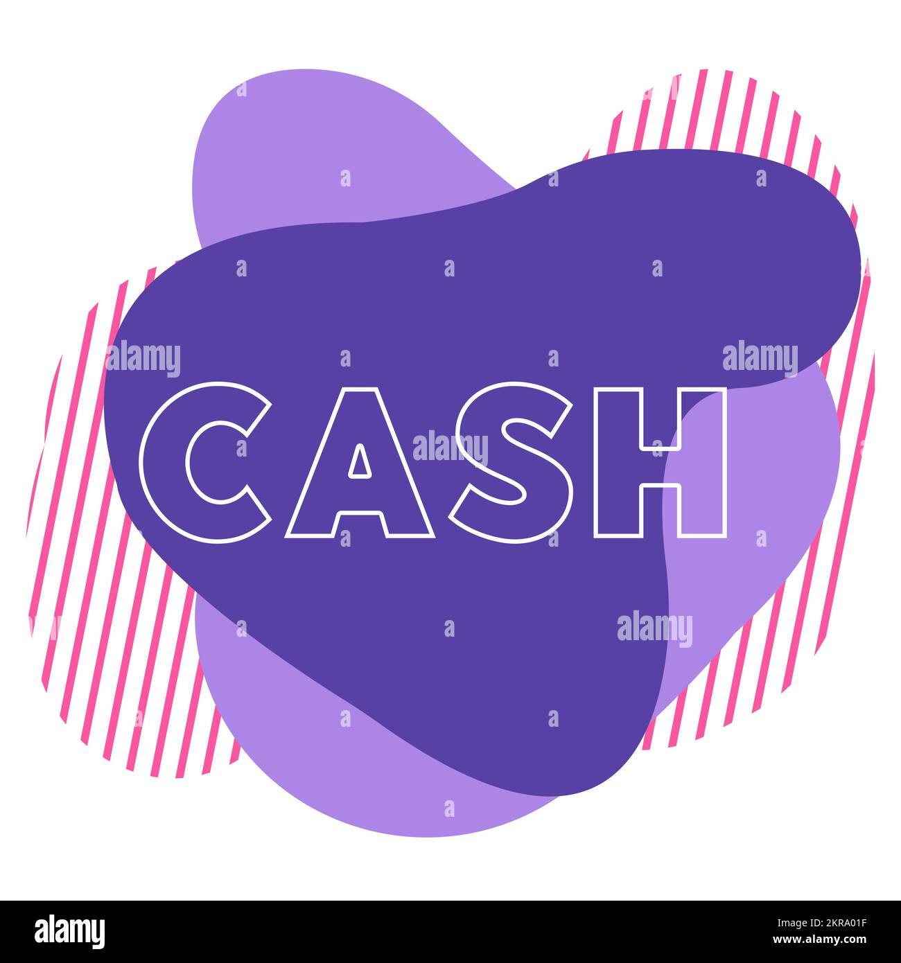 Cash sign on modern background. Vector template Stock Vector Image ...