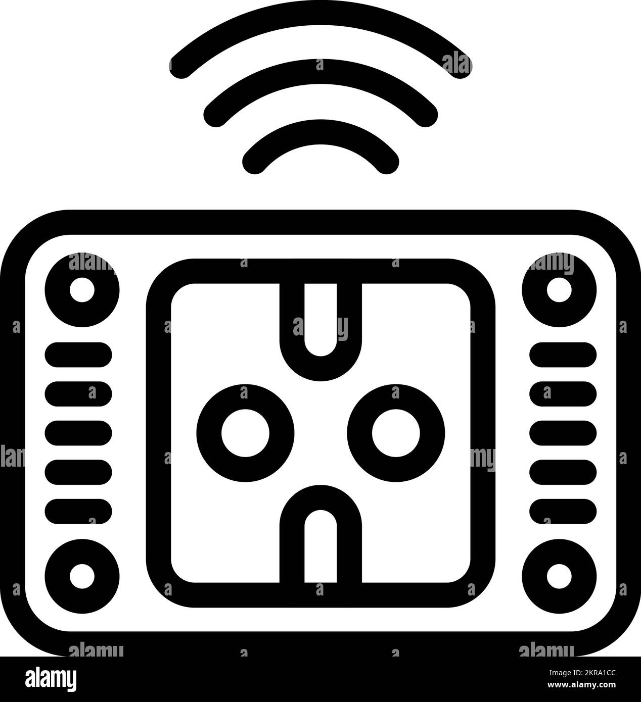 Smart Socket Icon Outline Vector Home Tv Media Box Stock Vector Image And Art Alamy