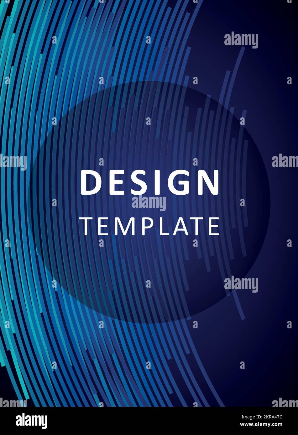 Cover template graphic geometric and glitch elements Stock Vector Image ...