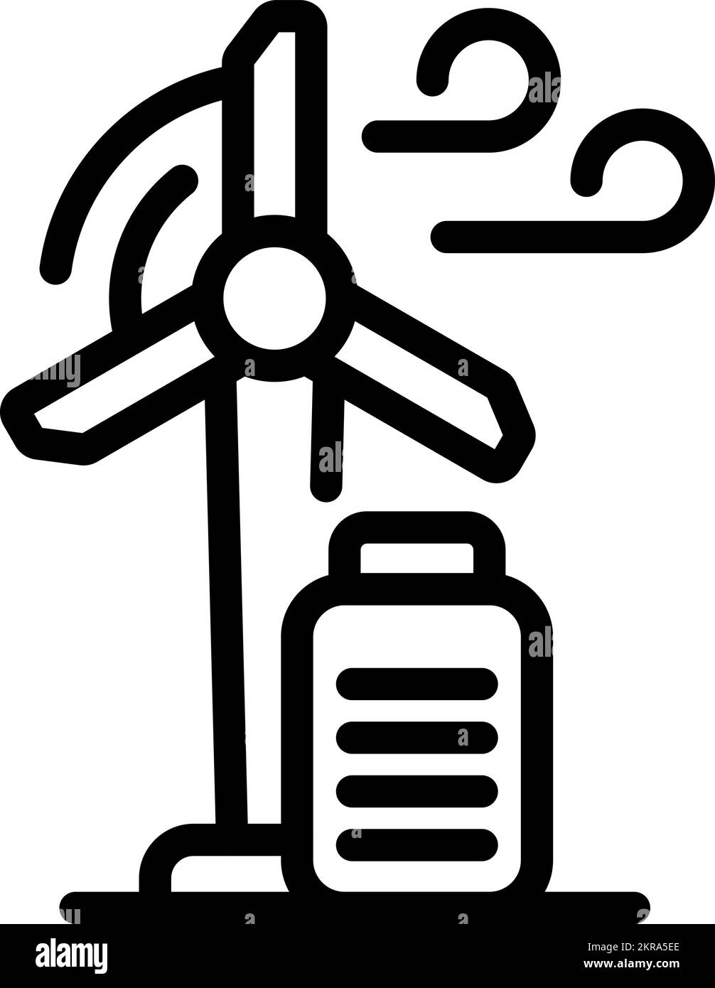 Wind turbine icon outline vector. Energy plant. Eco panel Stock Vector ...