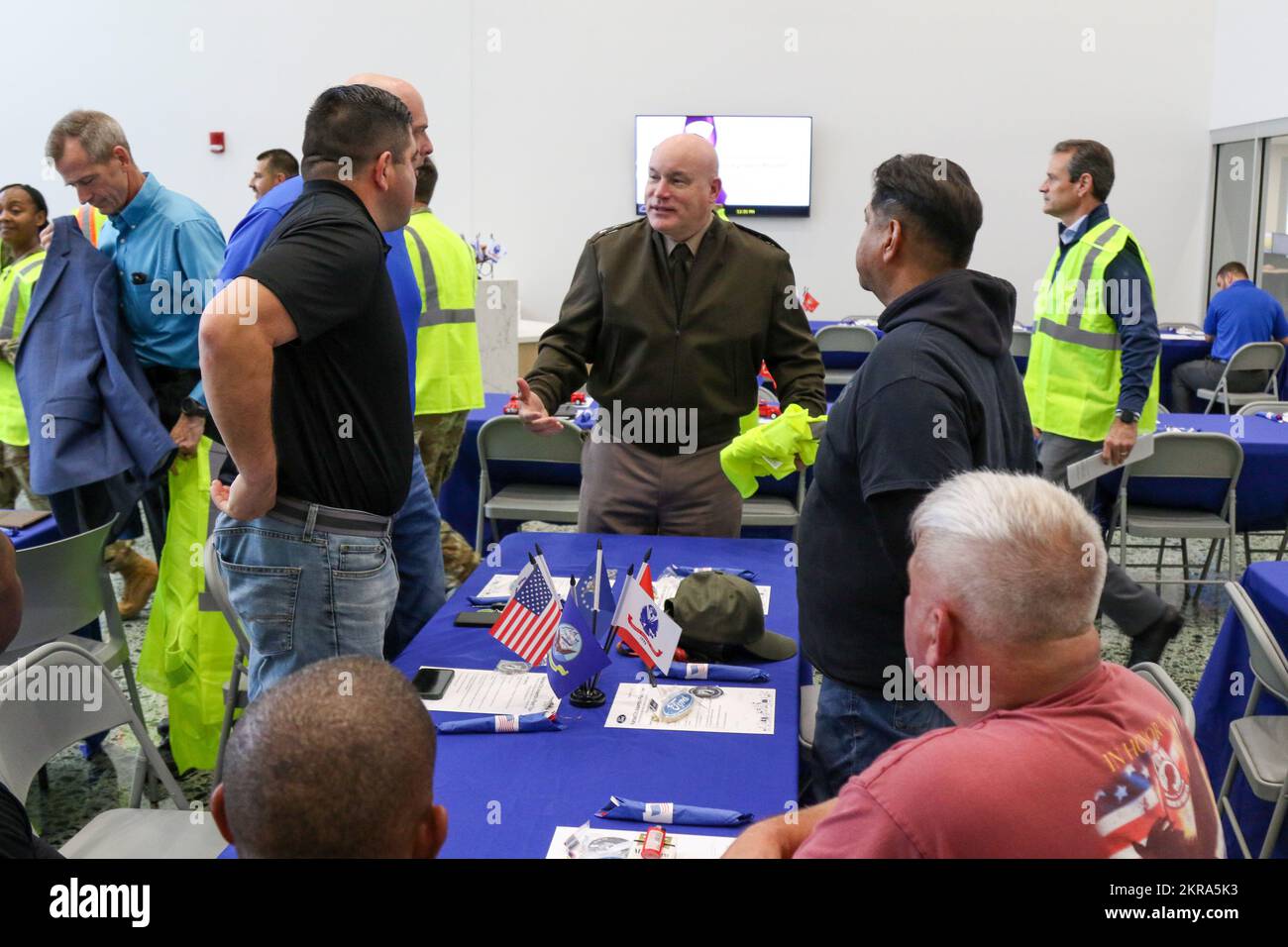 Major Gen. Matthew Baker, center, commanding general, 88th Readiness ...