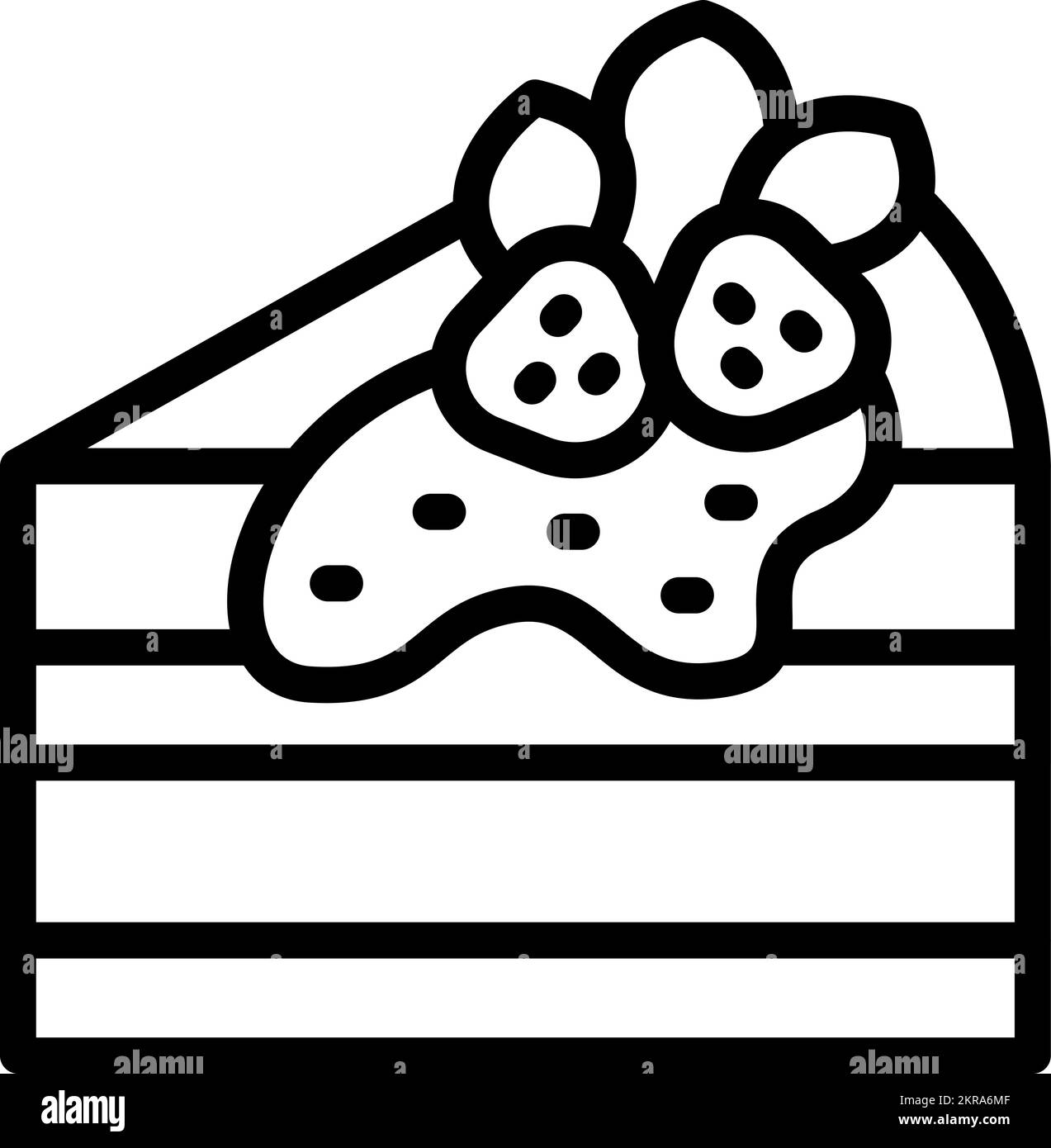 Snack meal icon outline vector. Slice food. Piece pastry Stock Vector ...