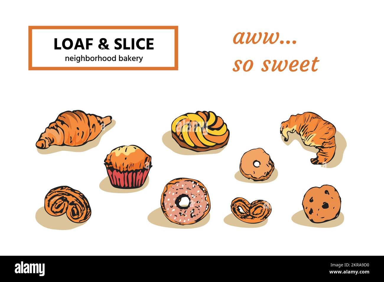 Flaky puff pastry dish Stock Vector Images - Alamy