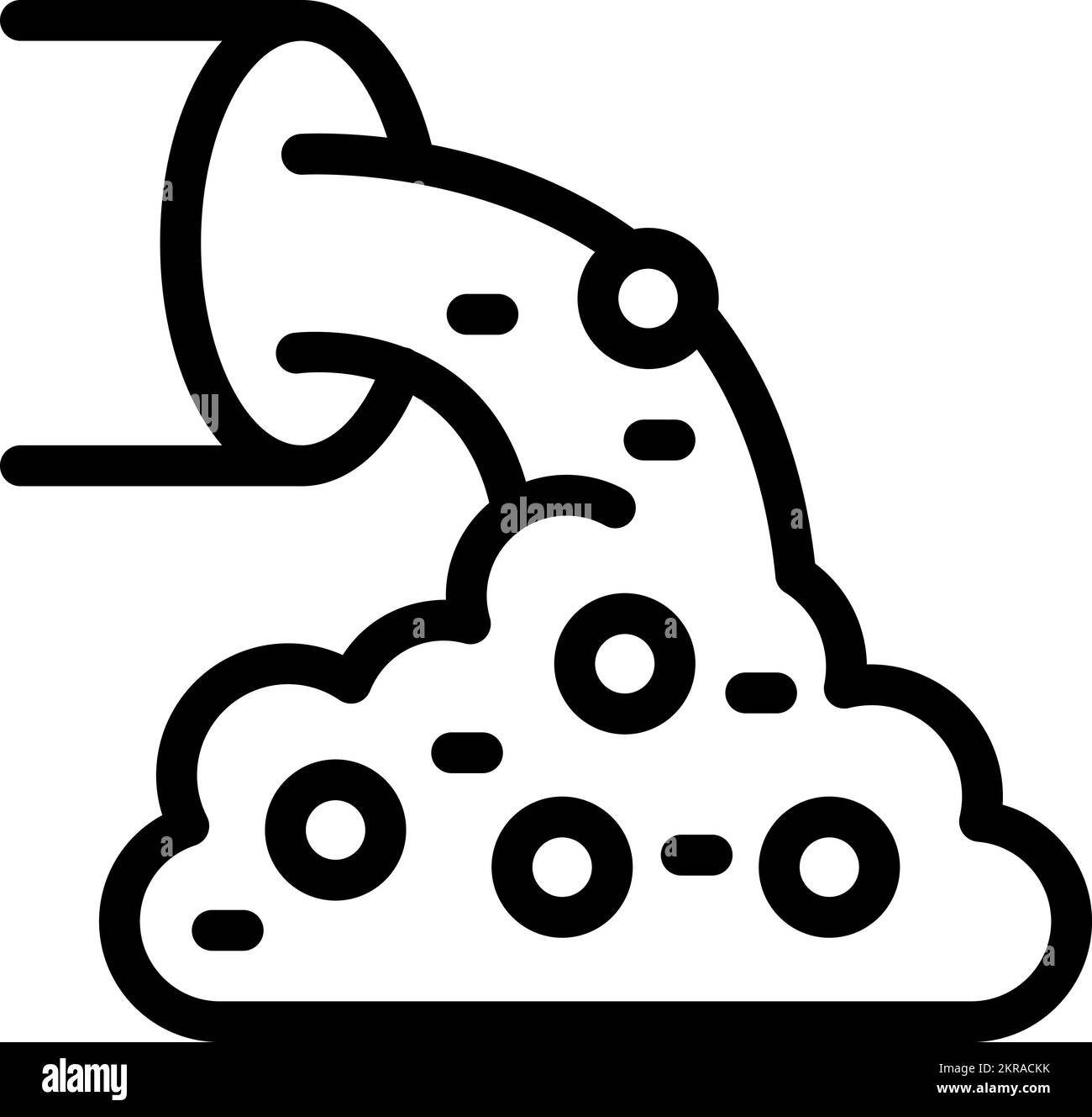 Chemical waste icon outline vector. Paper factory. Reuse program Stock ...