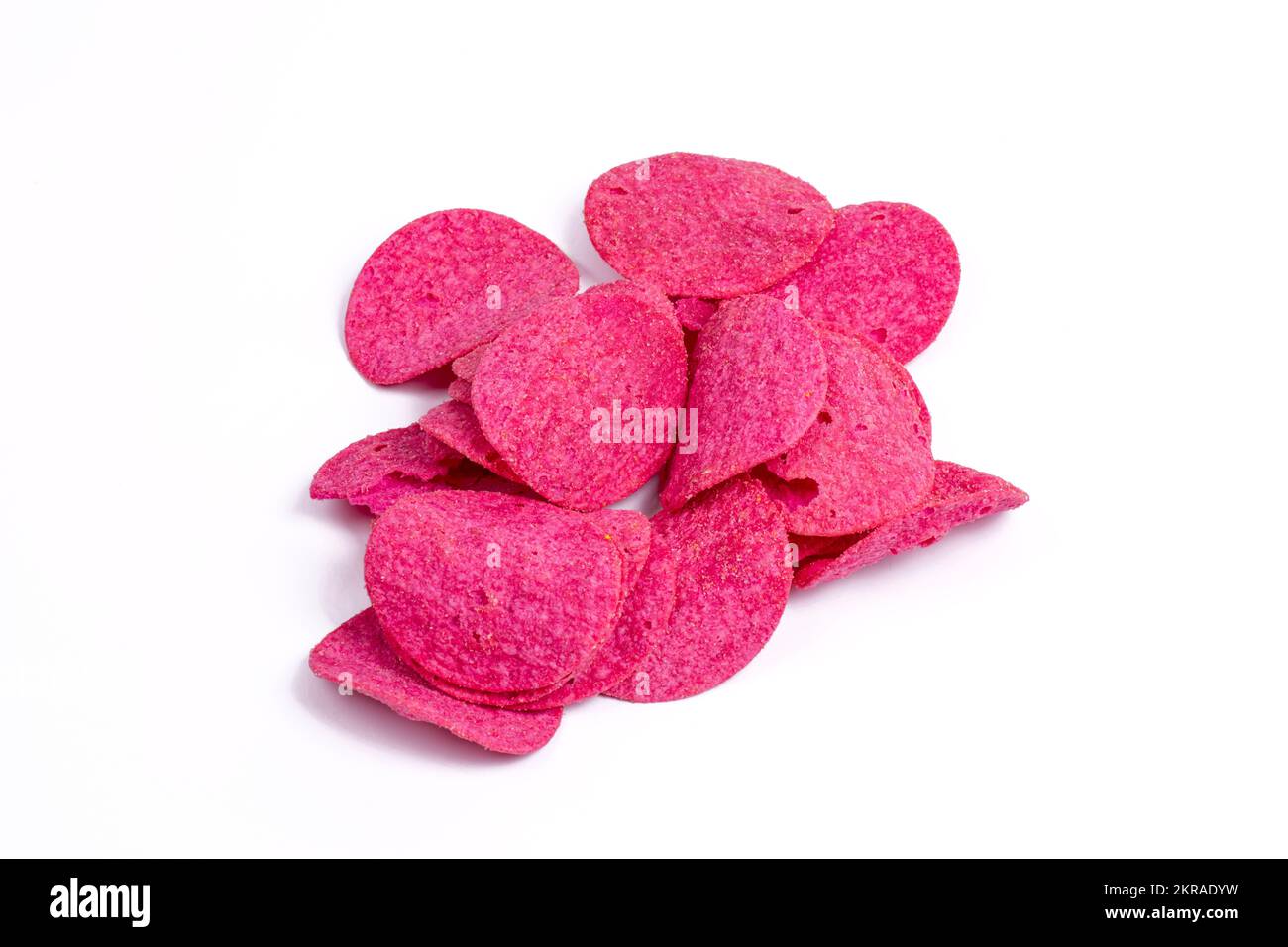 red chips isolate. close-up potato chips Stock Photo - Alamy