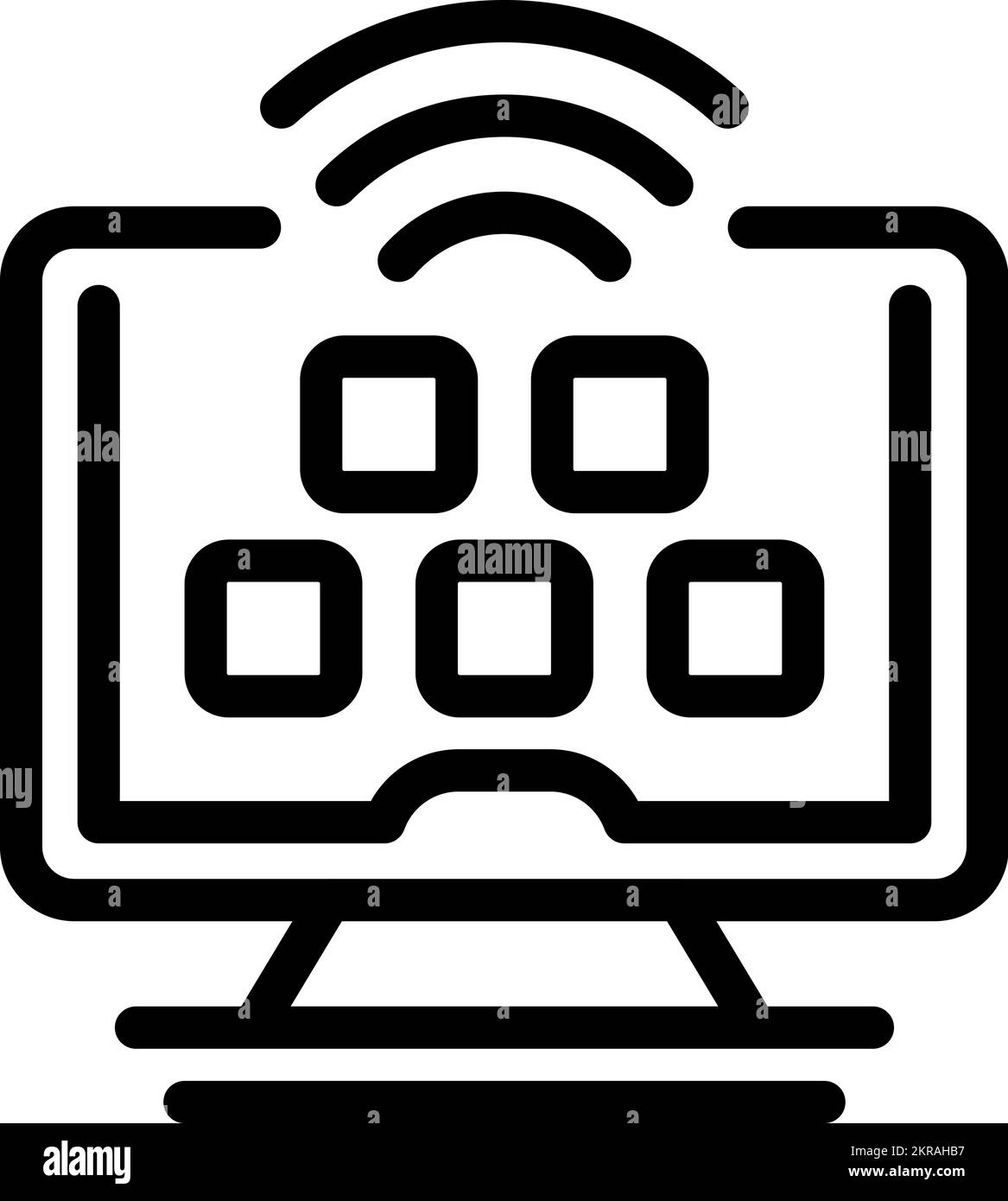 Smart box wifi icon Cut Out Stock Images & Pictures - Alamy