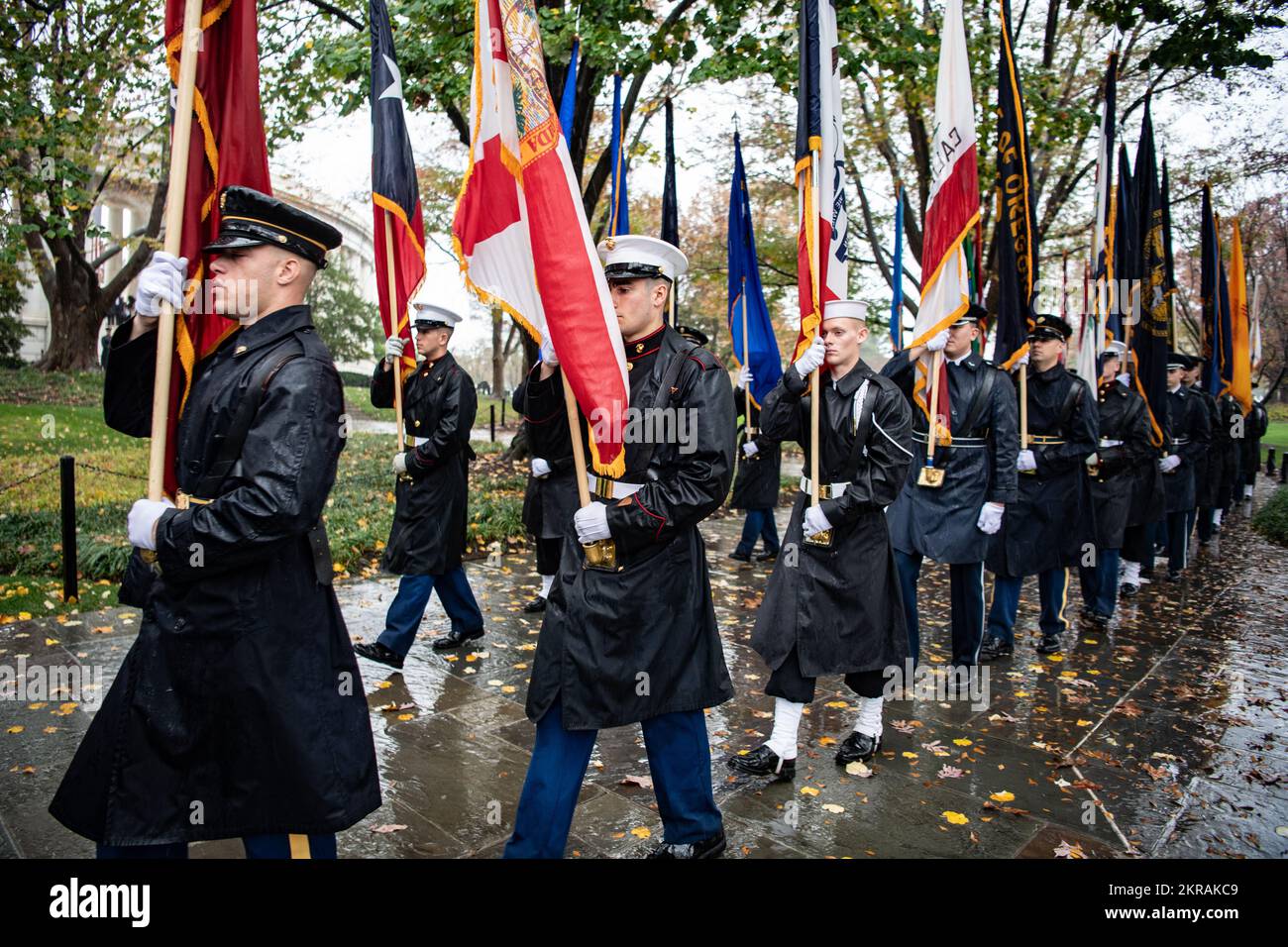 The State and Territorial Cordon marches on outside of the Memorial ...