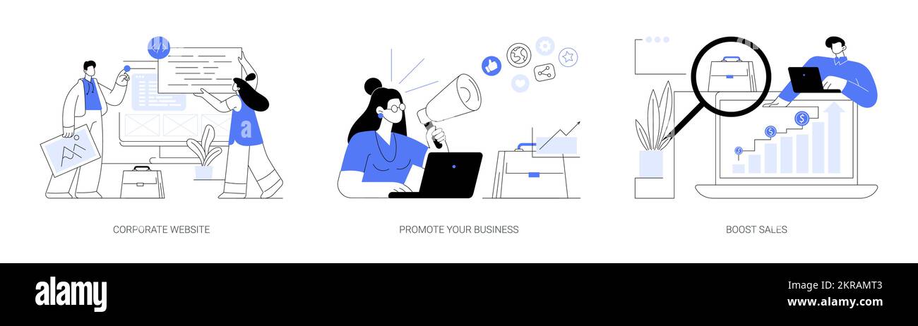 Business growth abstract concept vector illustrations Stock Vector ...