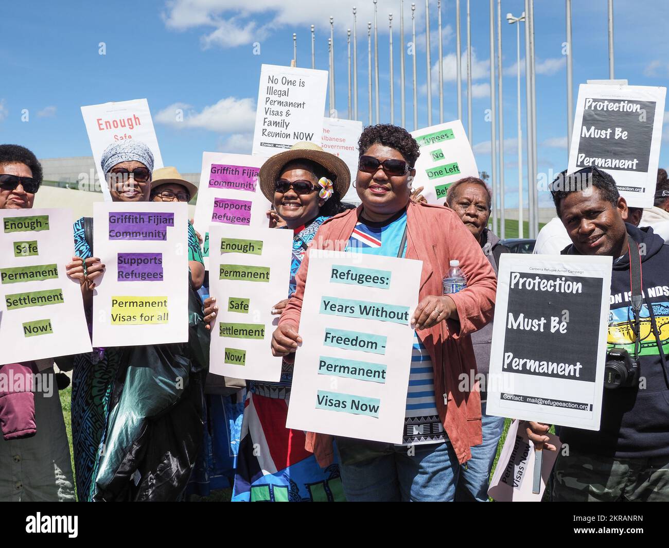 Canberra, Australia. 29th Nov, 2022. Hundreds of refugees from across ...