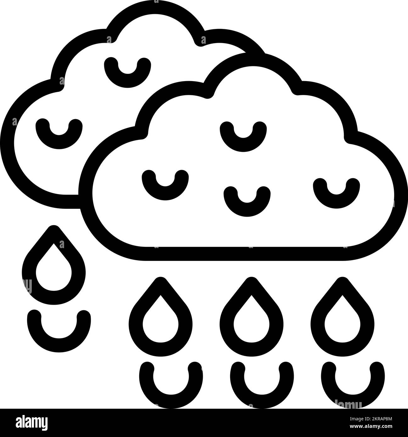 Eco rain cloud icon outline vector. Water power. Eco energy Stock ...