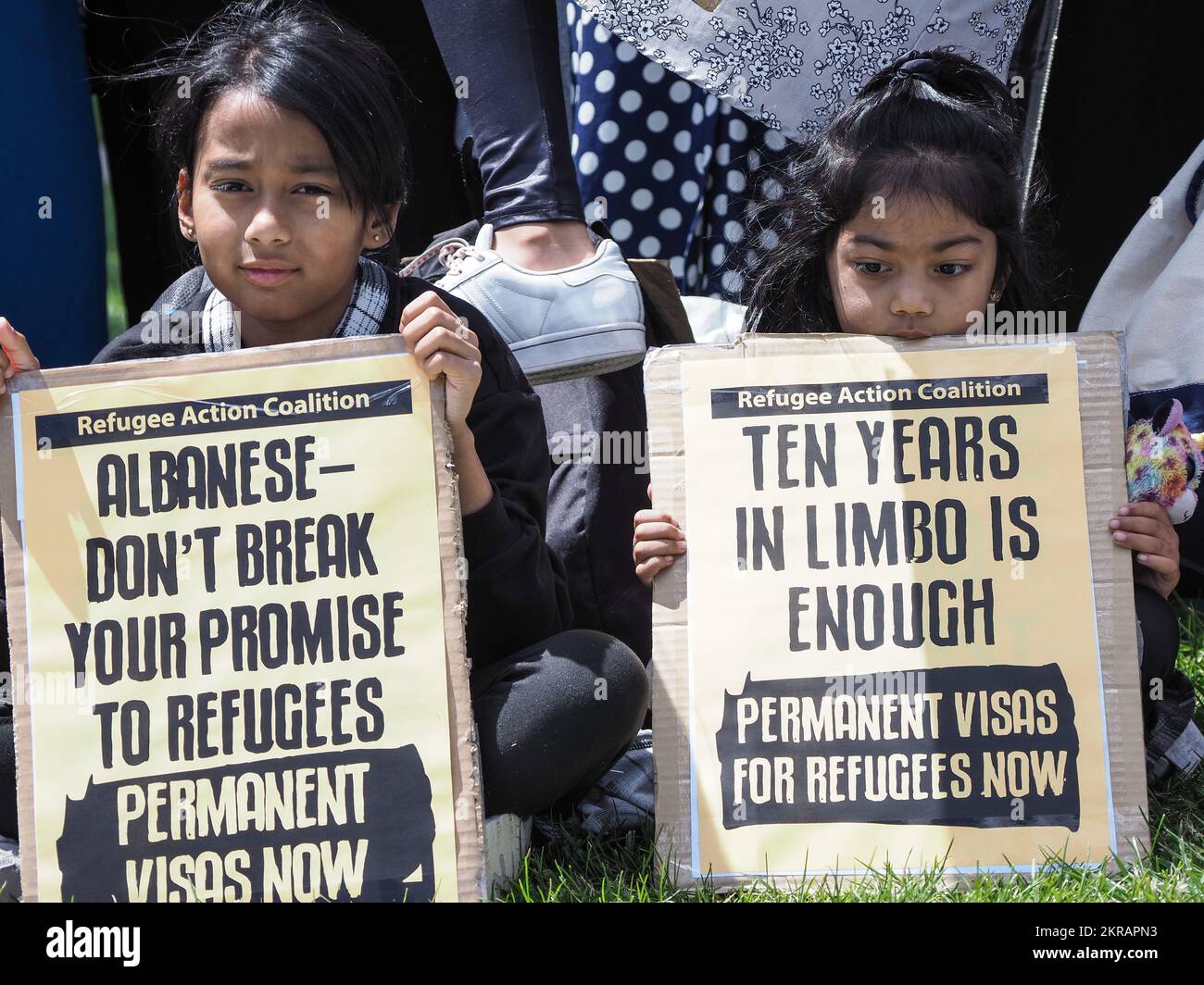 Canberra, Australia. 29th Nov, 2022. Hundreds of refugees from across ...
