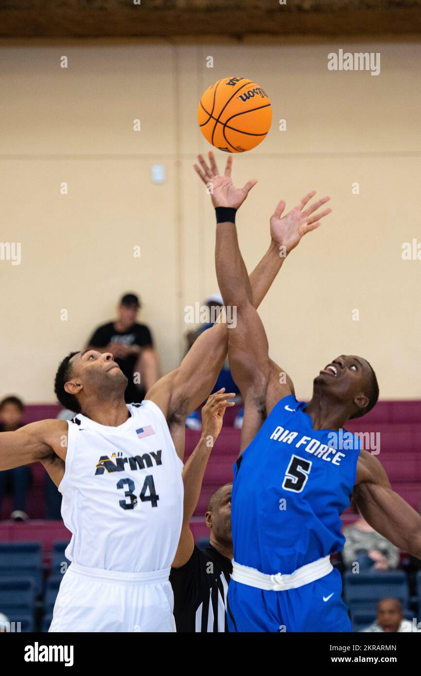 U.S. Army 1st Lt. Cameron Washington, a member of team Army, fights for ...