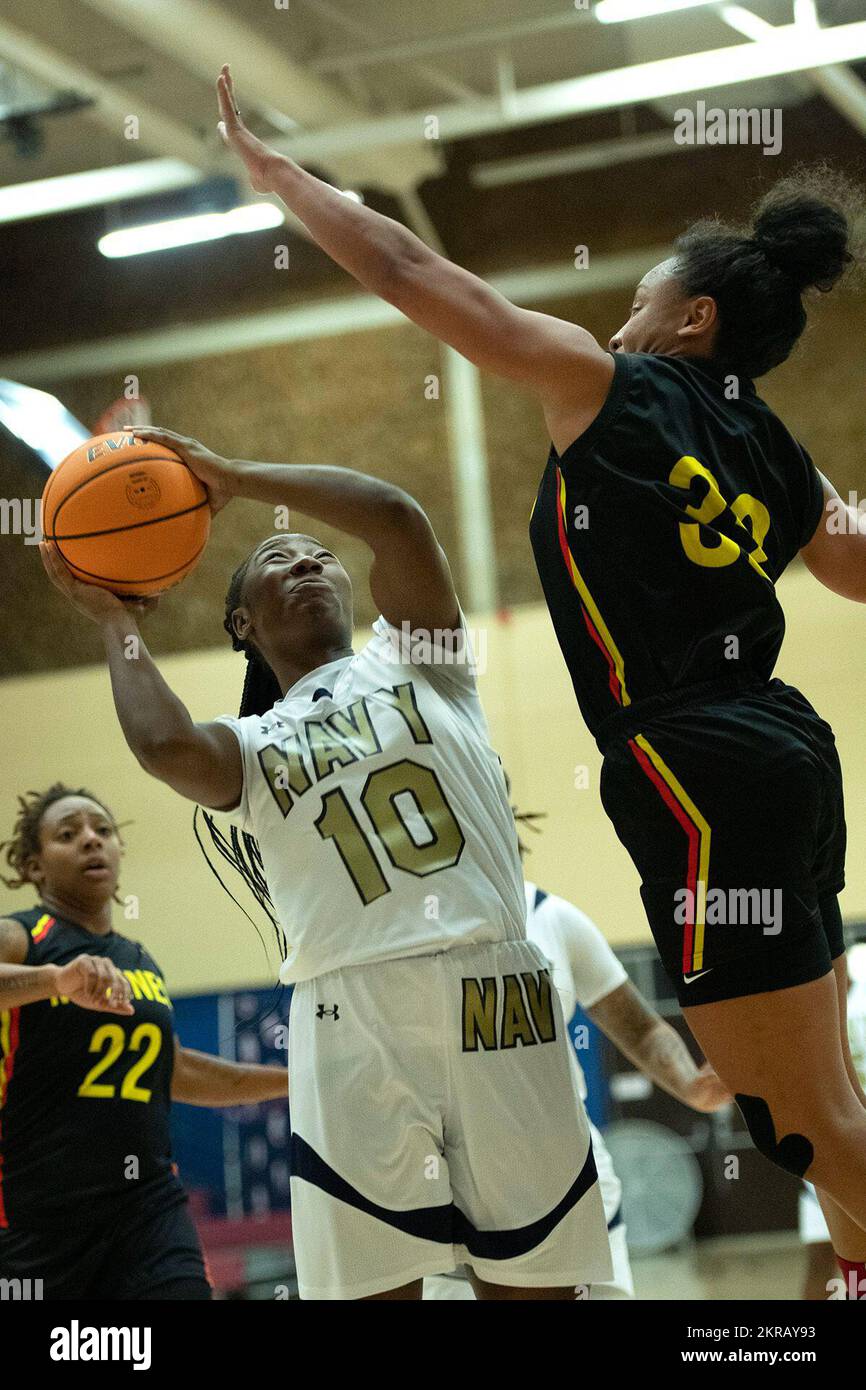 Navy Seaman Diamond Jones takes a shot during the 2022 Armed Forces Men ...