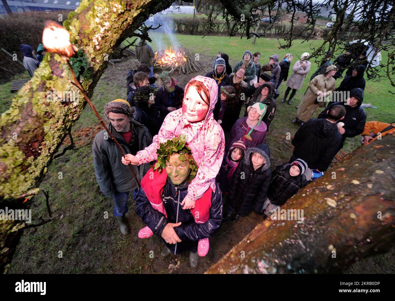 Torrential rain didn't stop a wassailing ceremony ay Nibley House ...