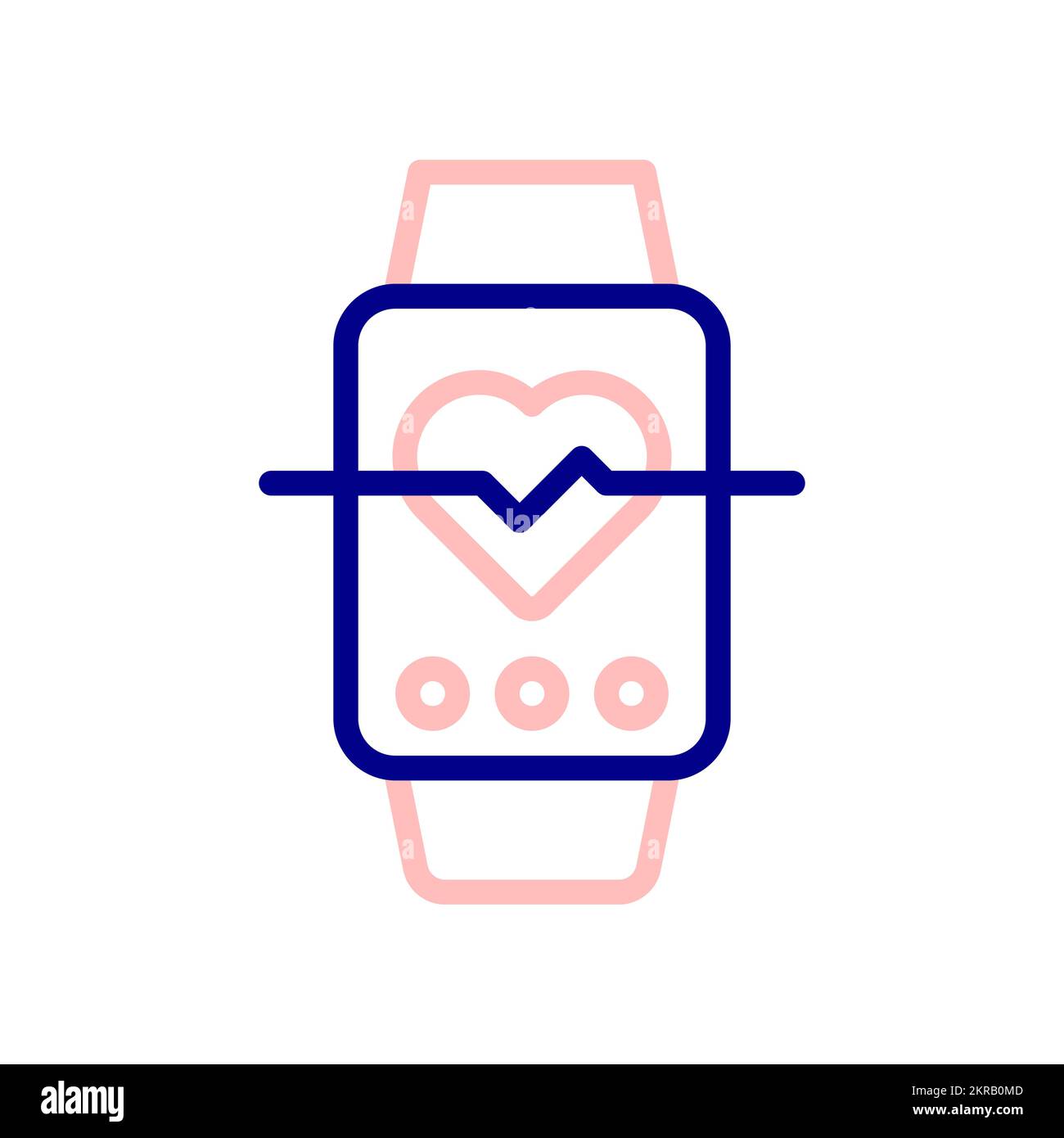 Heart rate bracelet icon. measure user health Stock Vector Image & Art ...