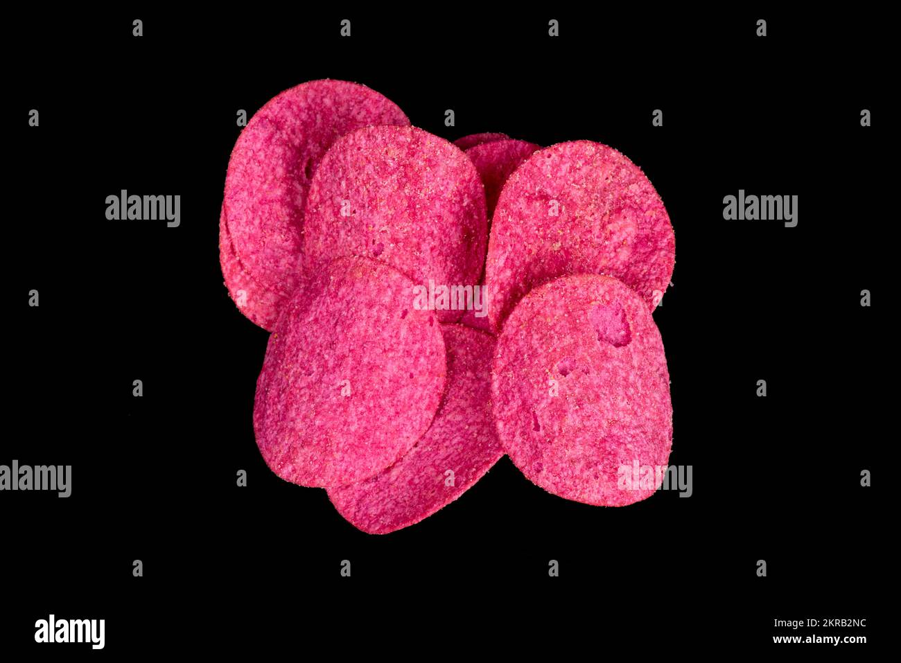 red chips isolate. close-up potato chips Stock Photo - Alamy