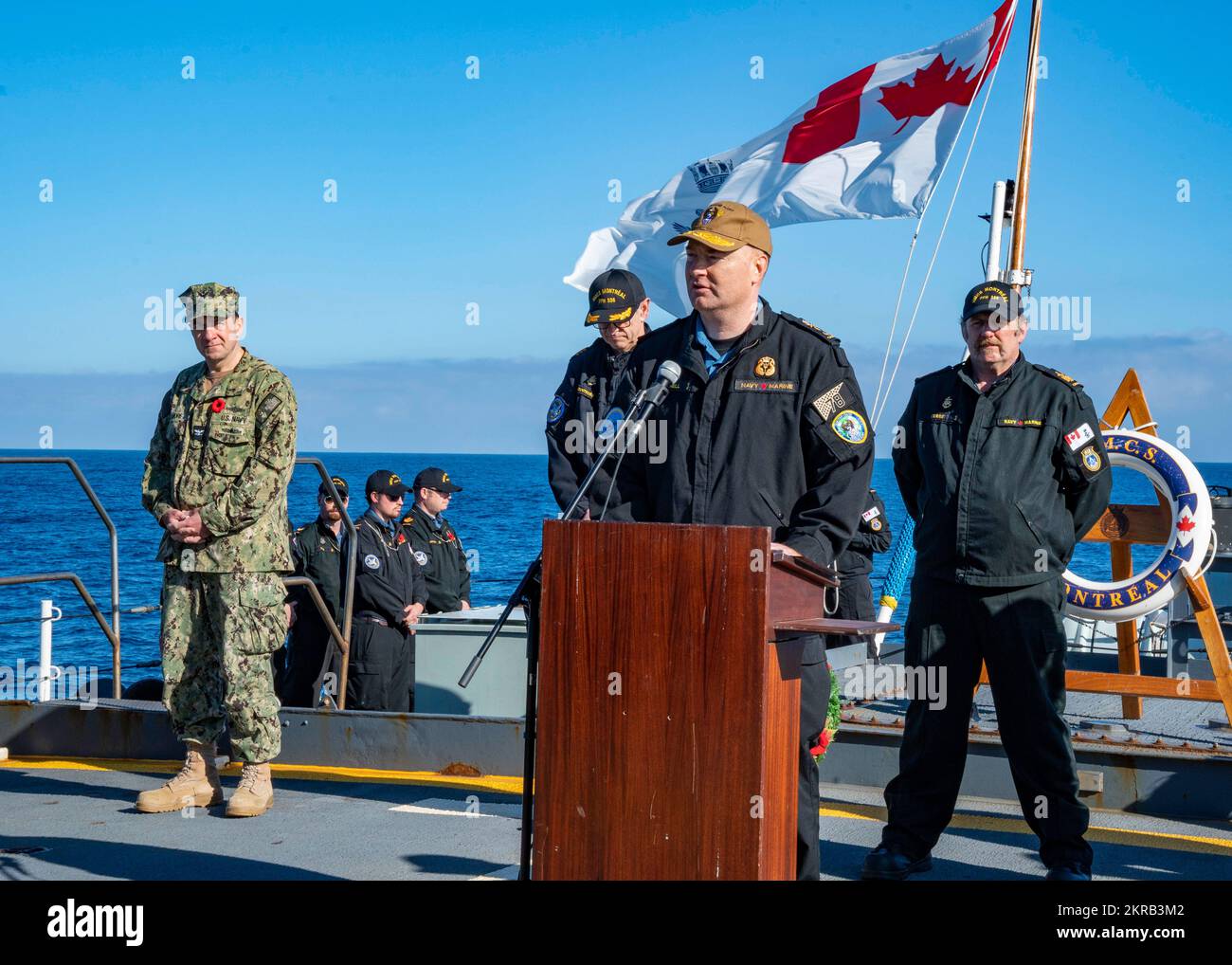 ATLANTIC OCEAN (Nov. 11, 2022) Canadian Rear Adm. David Patchell, vice ...