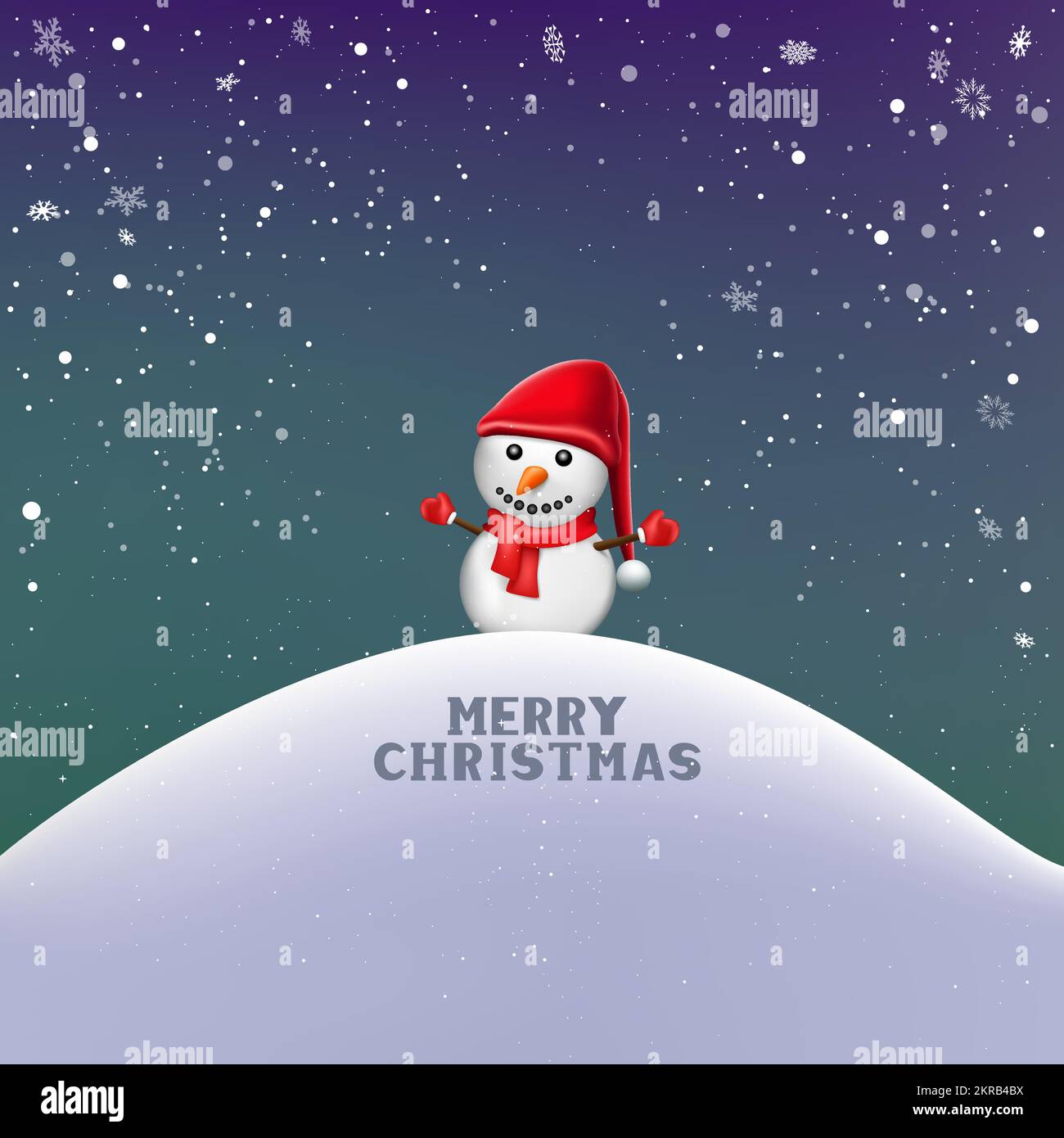 Magical christmas scene blue Stock Vector Images - Alamy