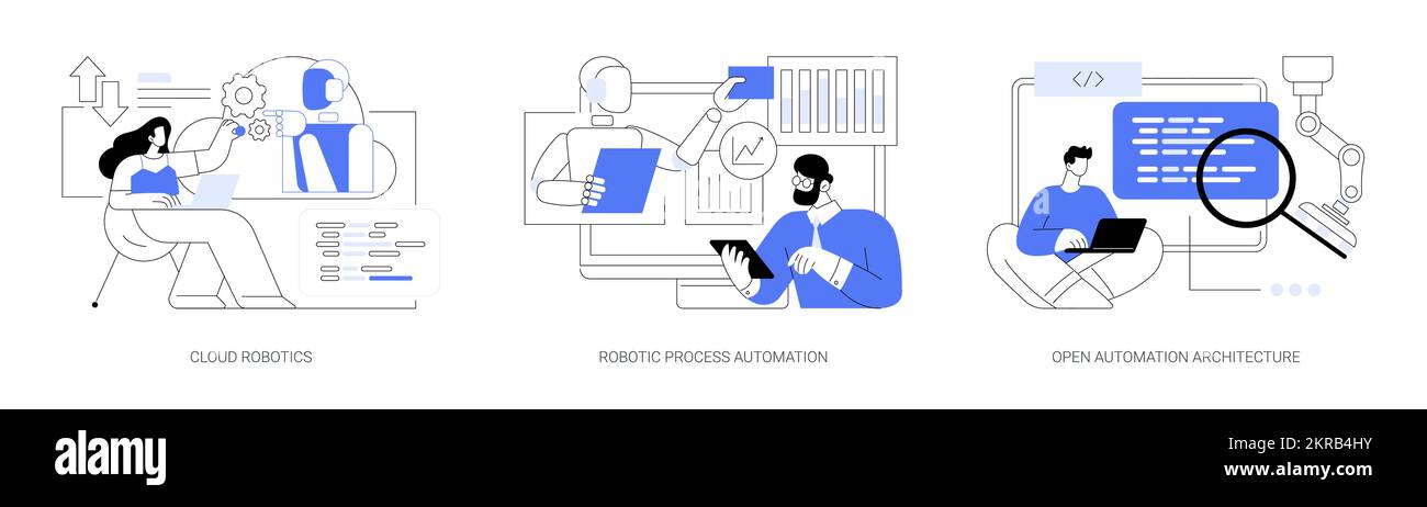 Computer Science Abstract Concept Vector Illustrations Stock Vector 3799