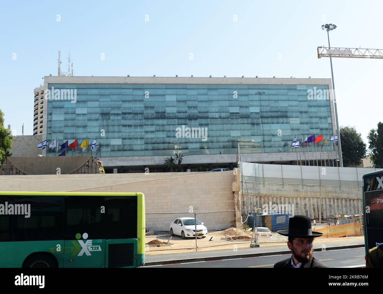 Construction of the city entrance project in Jerusalem, Israel Stock ...