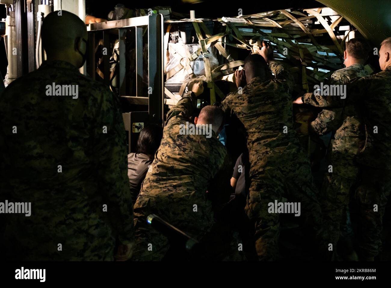 U.S. Marines with 12th Marine Regiment, 3d Marine Division, and members ...