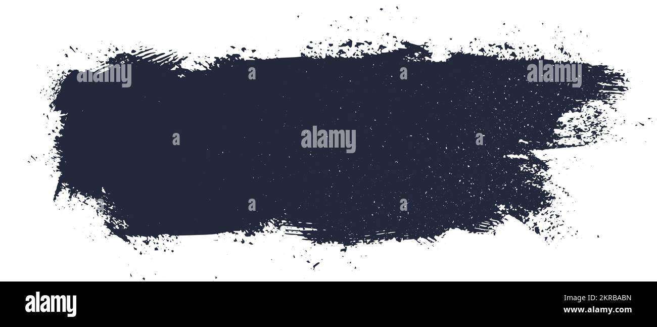 Black ink stain. Black paint, ink brush stroke, dark paint brush stain ...