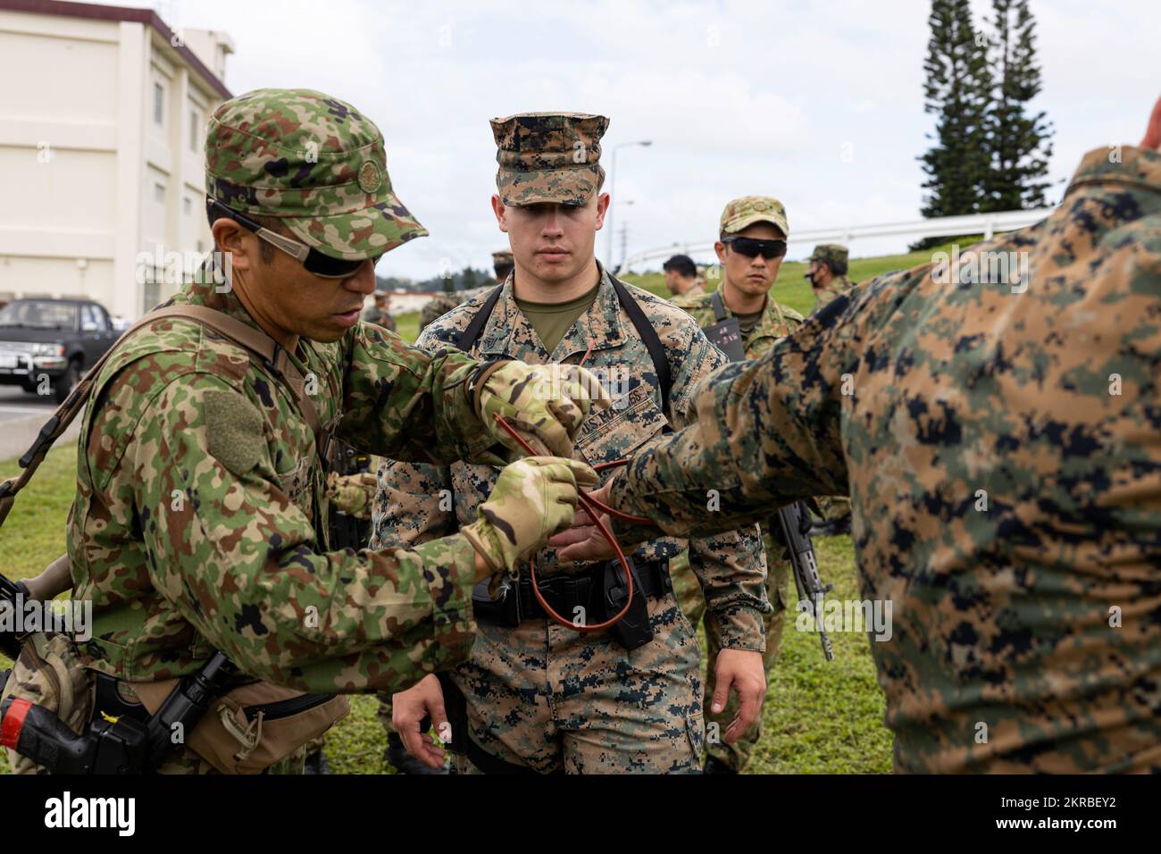 U.S. Marine Corps Cpl. Andrew Bigelow, a military working dog handler ...