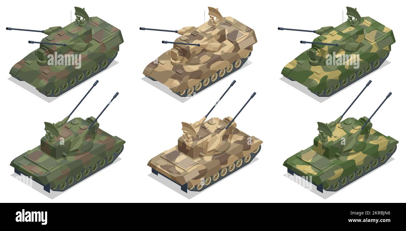 Gepard self propelled anti aircraft gun Stock Vector Images - Alamy