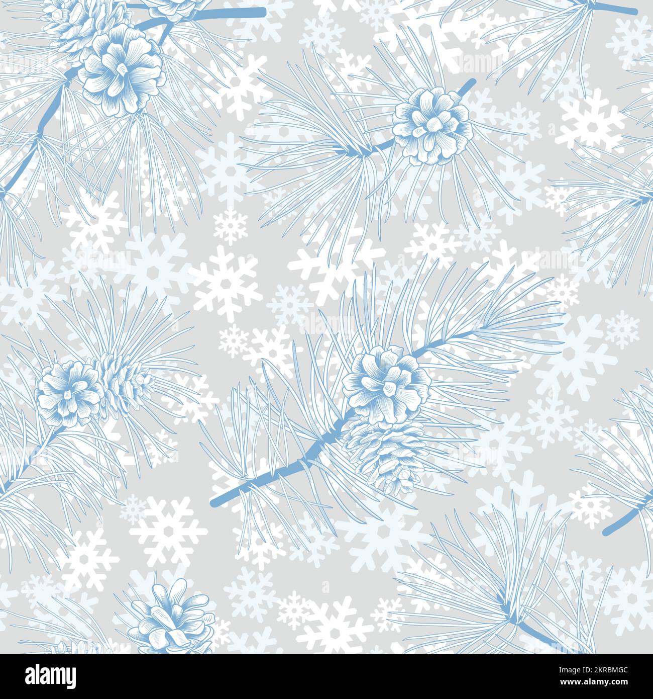 Seamless pattern doodles branches Stock Vector Images - Alamy